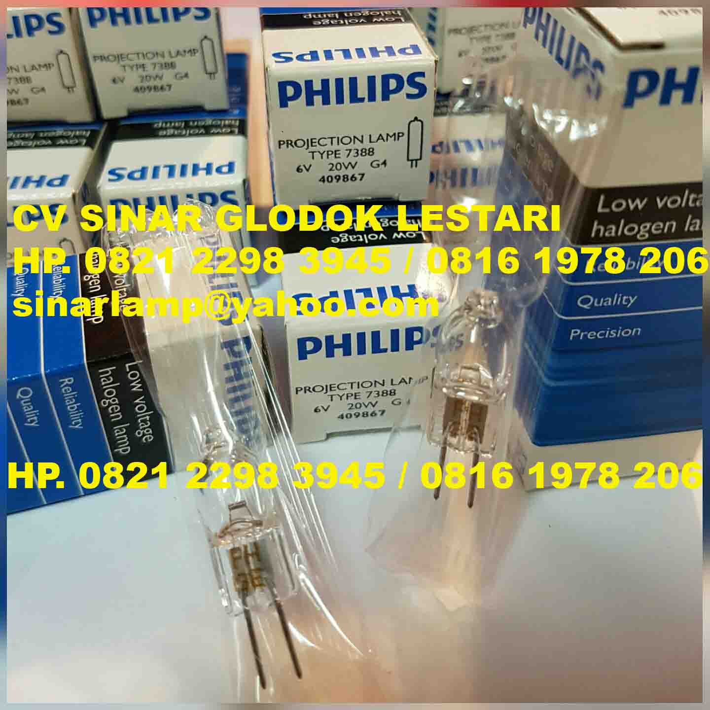 Lampu Halogen Proyektor 6V 20w 7388 Philips