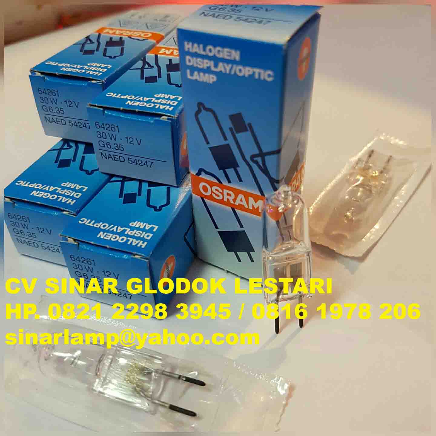 Halogen Display Optic Lamp Osram 12V 30W