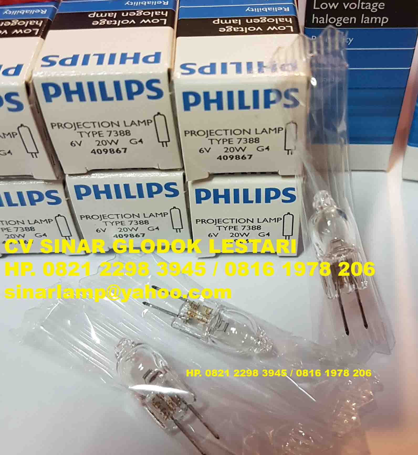 Lampu Projector Halogen Philips 6V 20W 7388