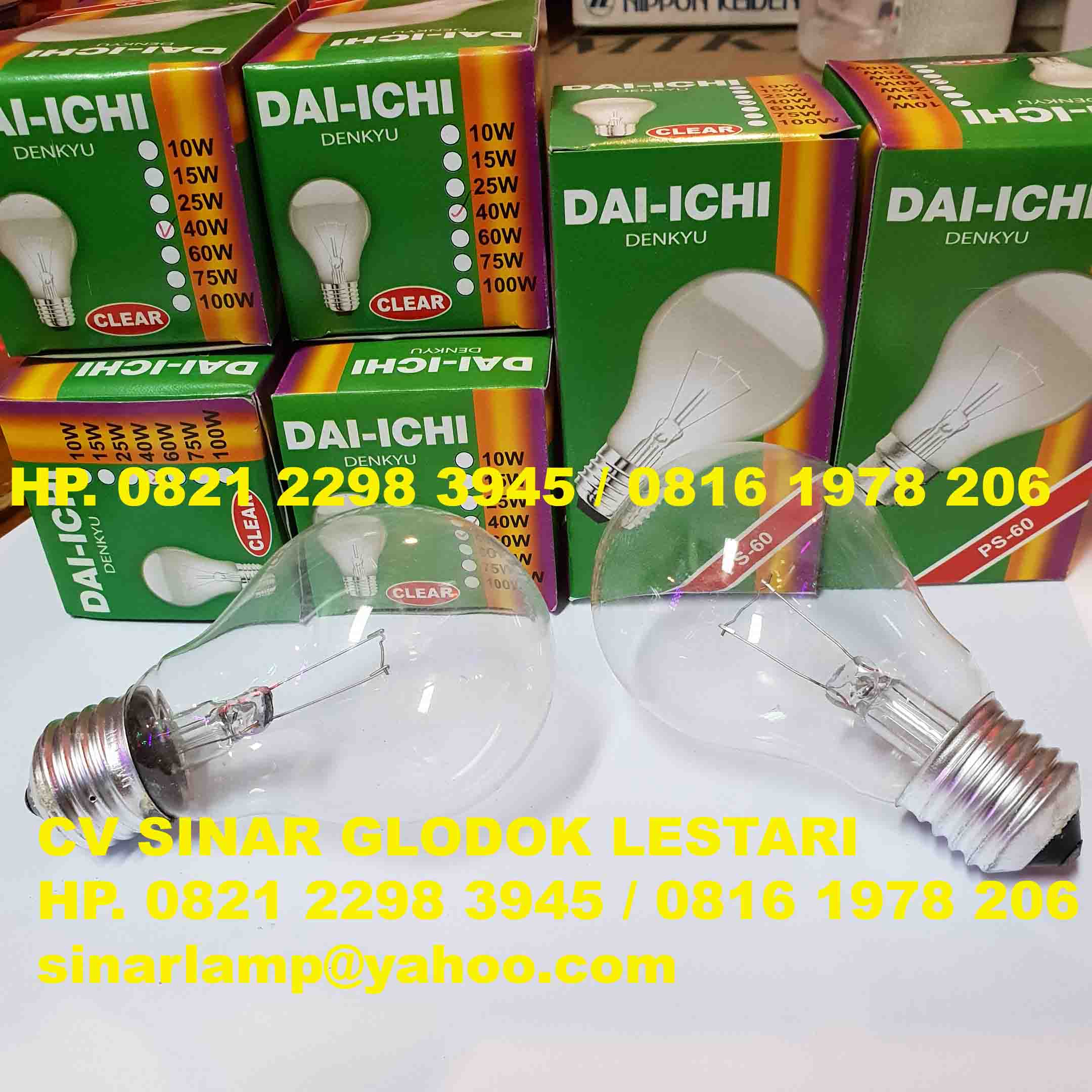 Bohlam Lampu Pijar 24v 40w PS60