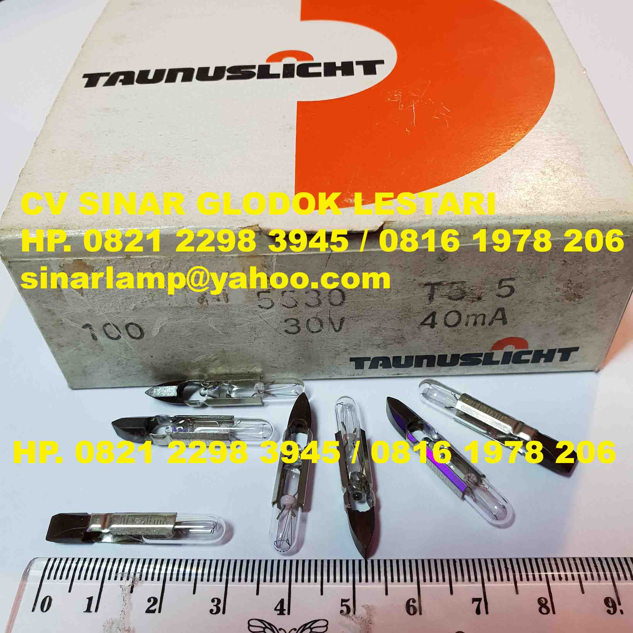 Lampu Telephone Lamp 30V 40mA T5.5 Taunuslicht