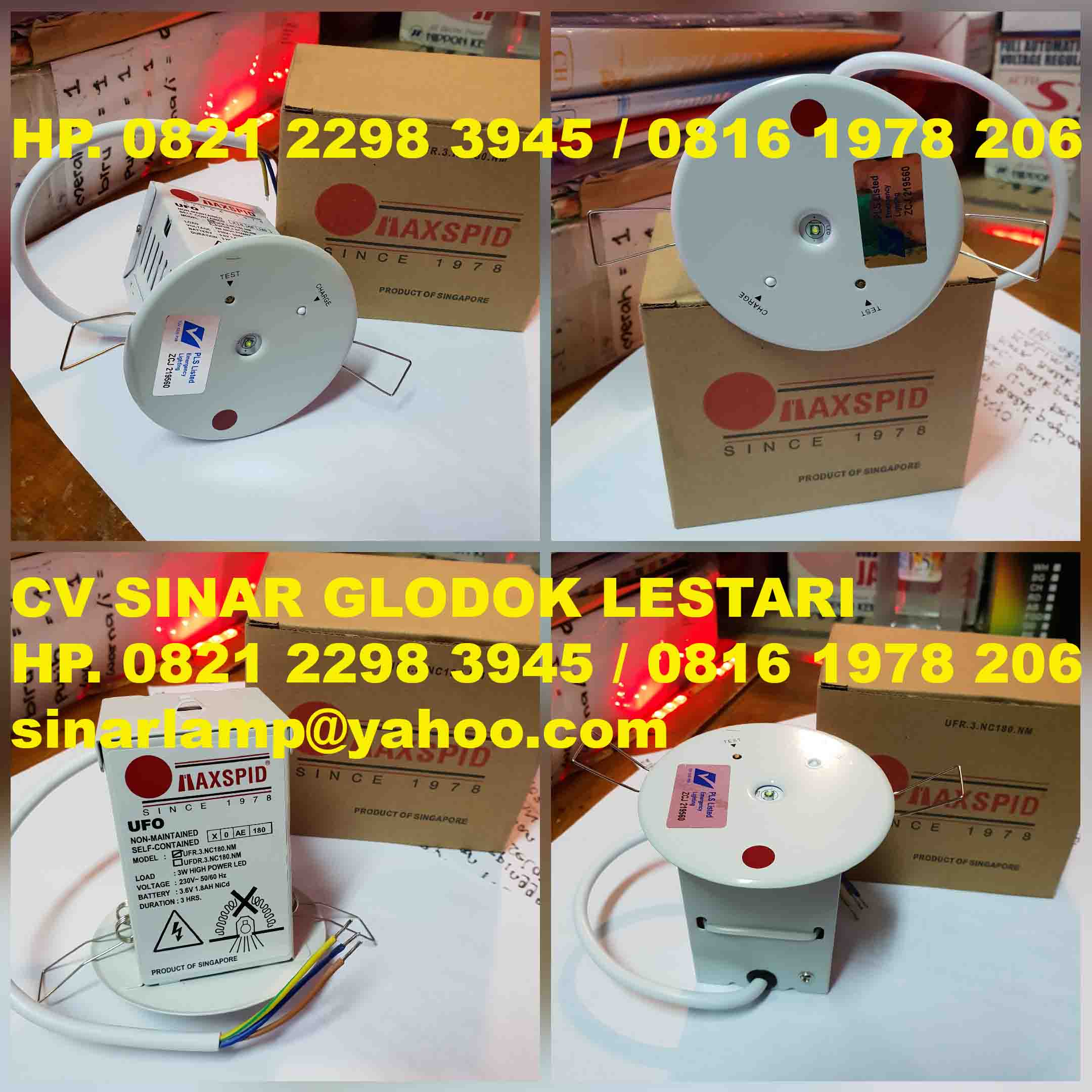 Lampu Emergency Maxpid UFO 3W High Power LED UFR3NC180NM