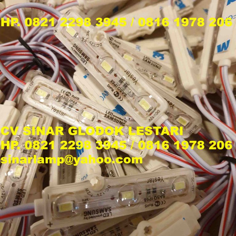Lampu LED Module Samsung 3 mata Yestar Saso IP68