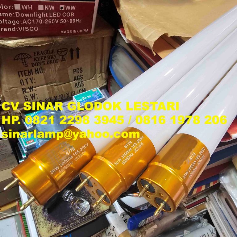 Lampu TL LED T8 Gold 30W Panjang 120cm