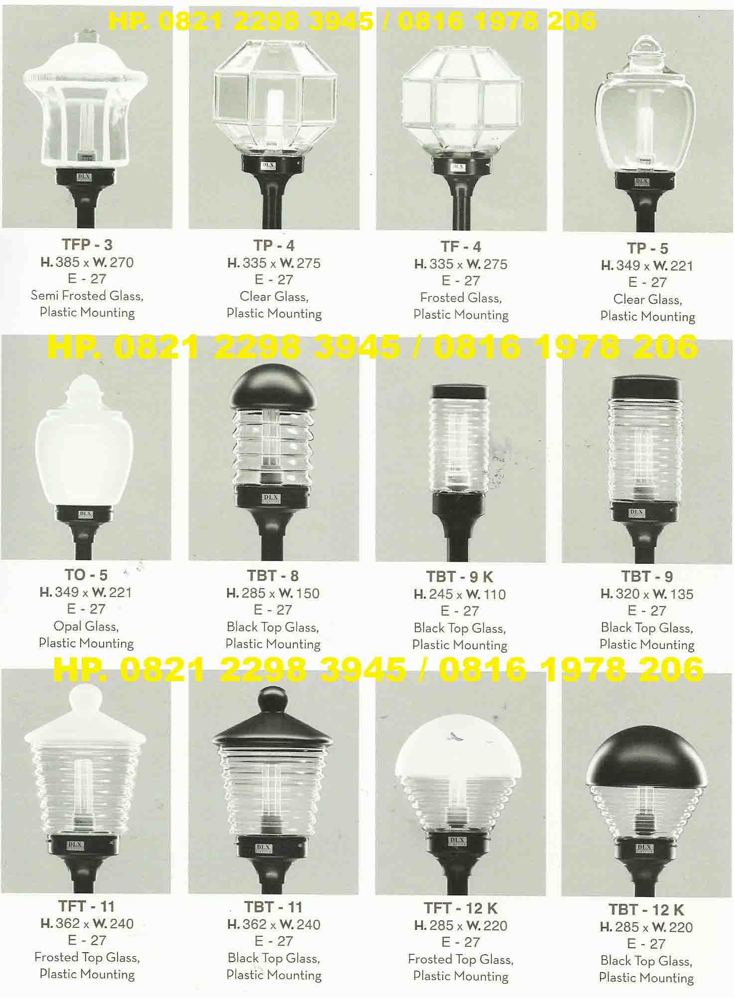 Lampu pilar rumah minimalis civilo