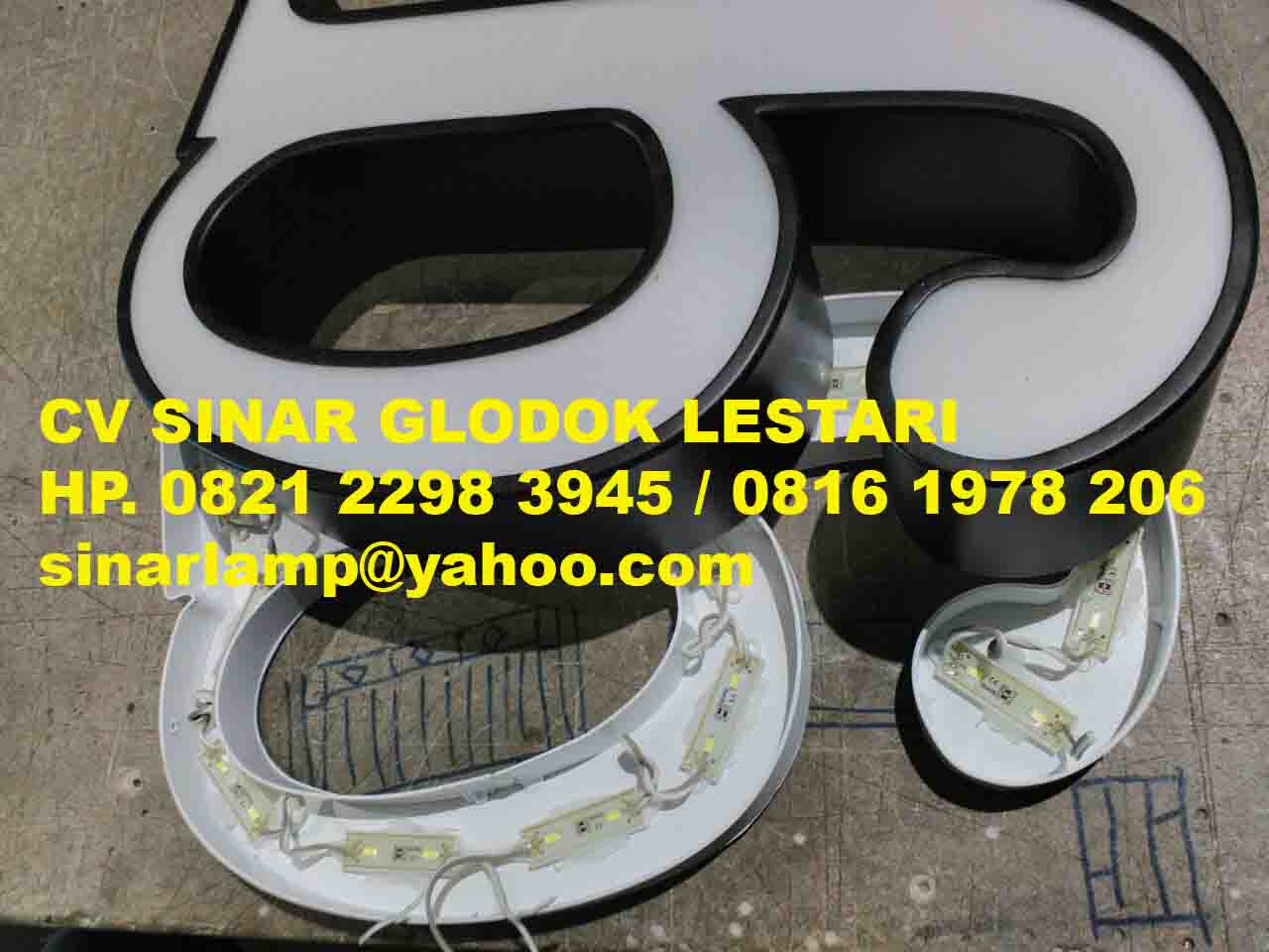 Lampu LED Module 2 mata untuk Huruf Timbul
