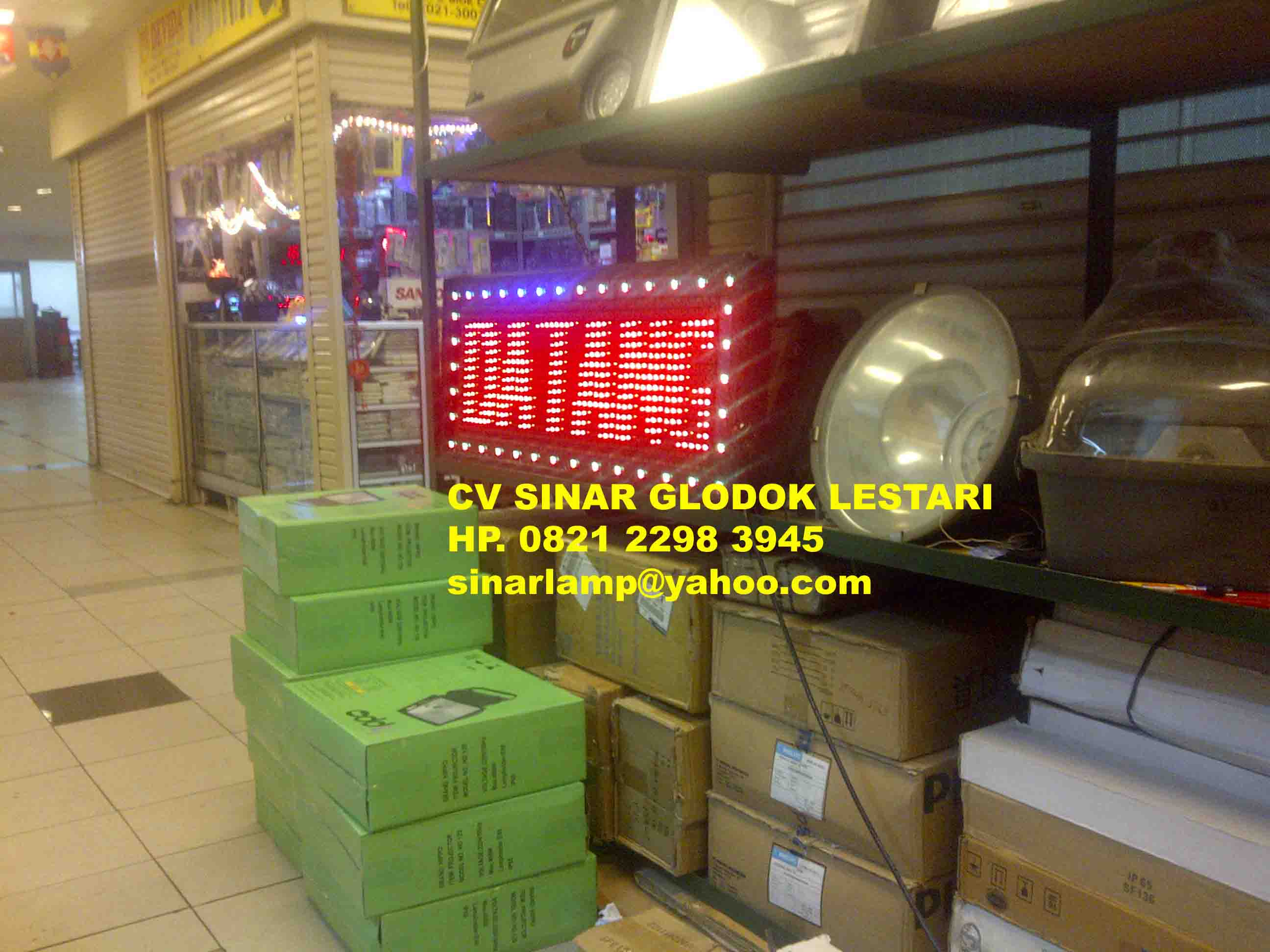 Running Text, Video Tron dan LED Display