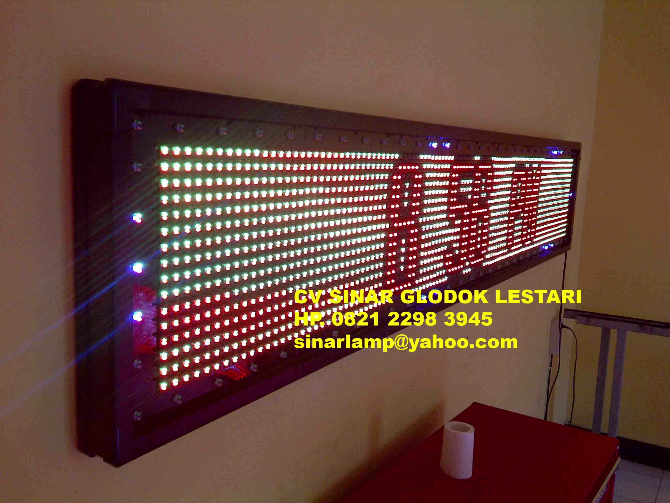 Running Text, Video Tron dan LED Display