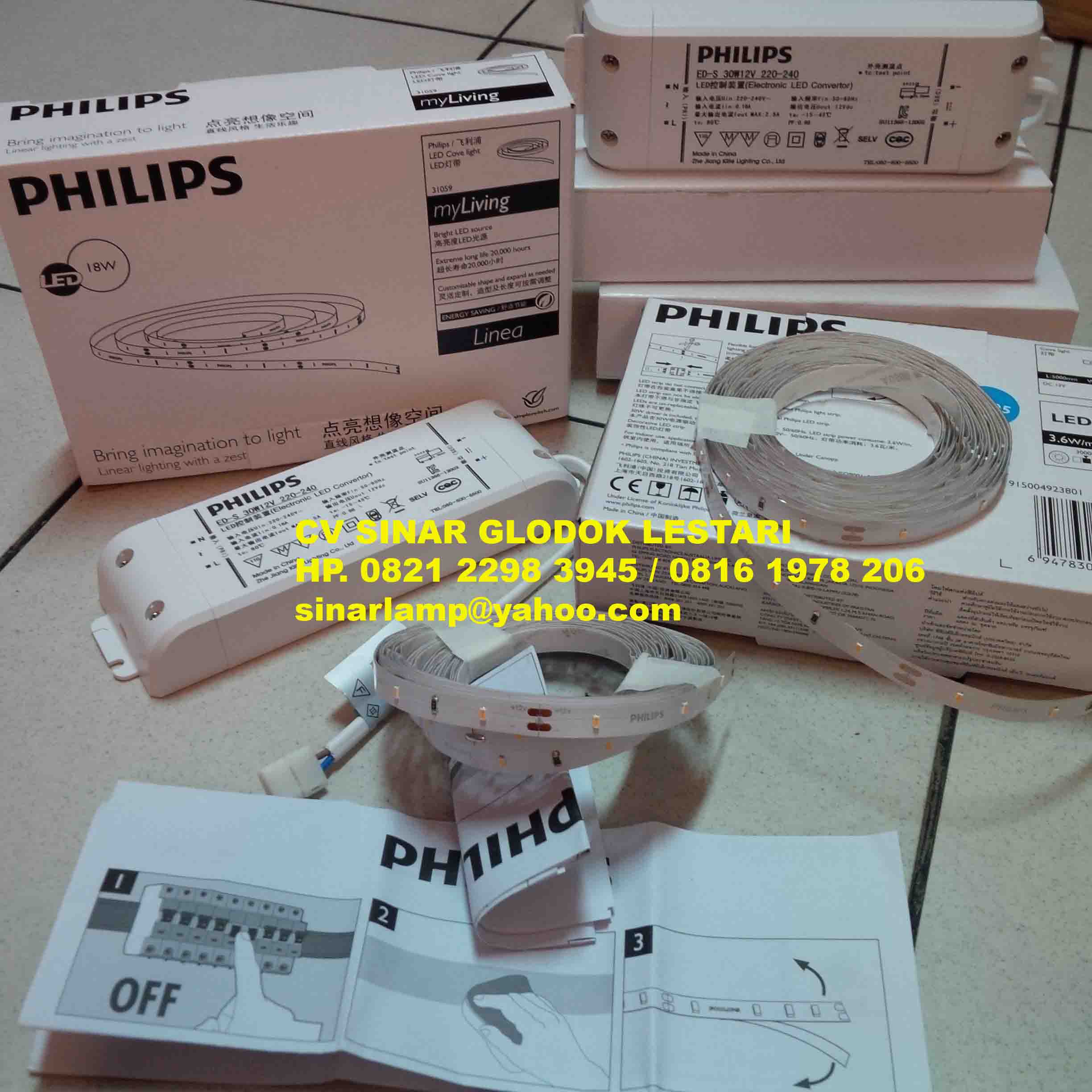 Aneka Lampu Advertising dan Back Light : Lampu LED Strips Philips