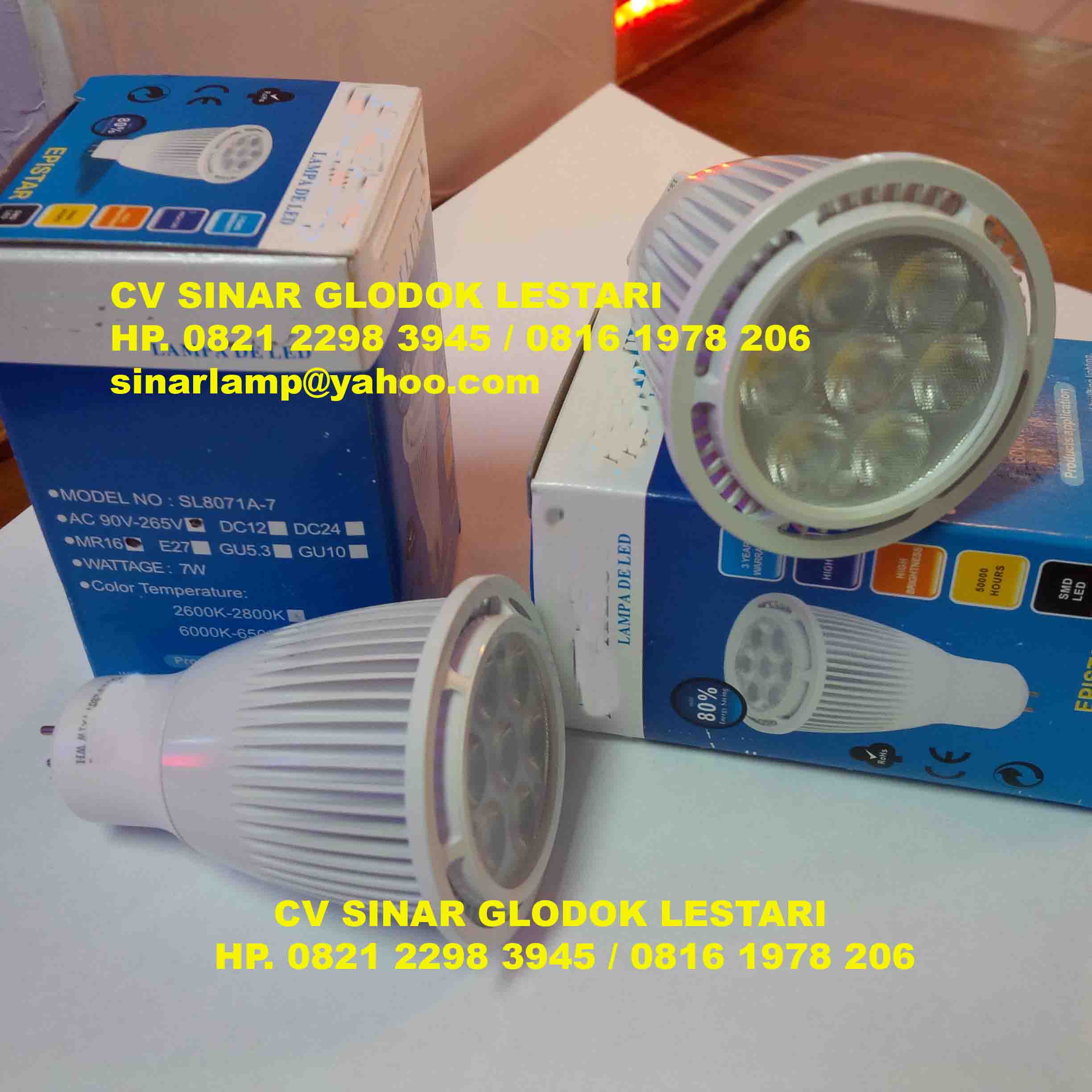 Aneka Lampu LED : Lampu LED Interior 7W MR16 dan E27