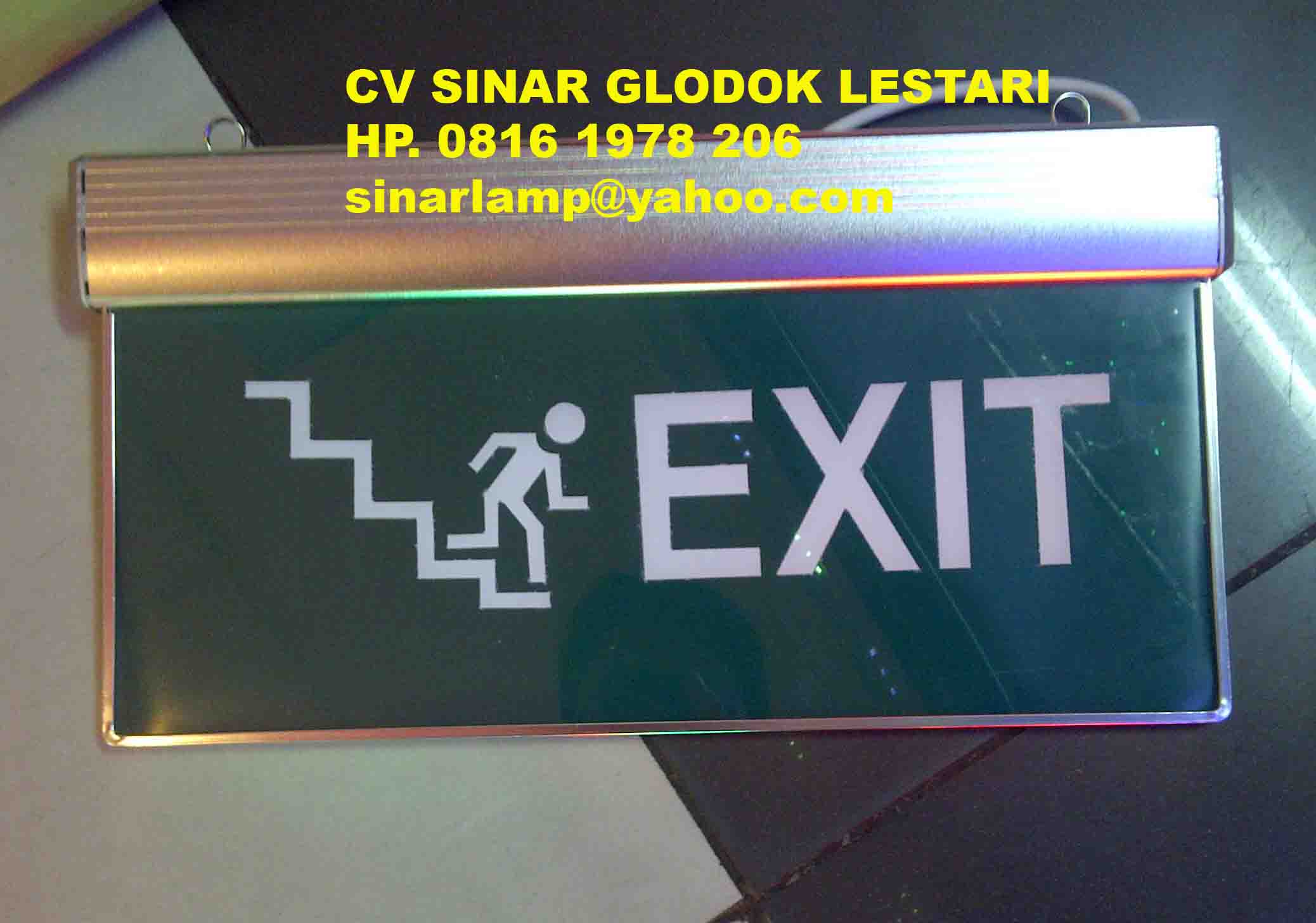 Lampu Emergency EXIT : Lampu EXIT Tangga