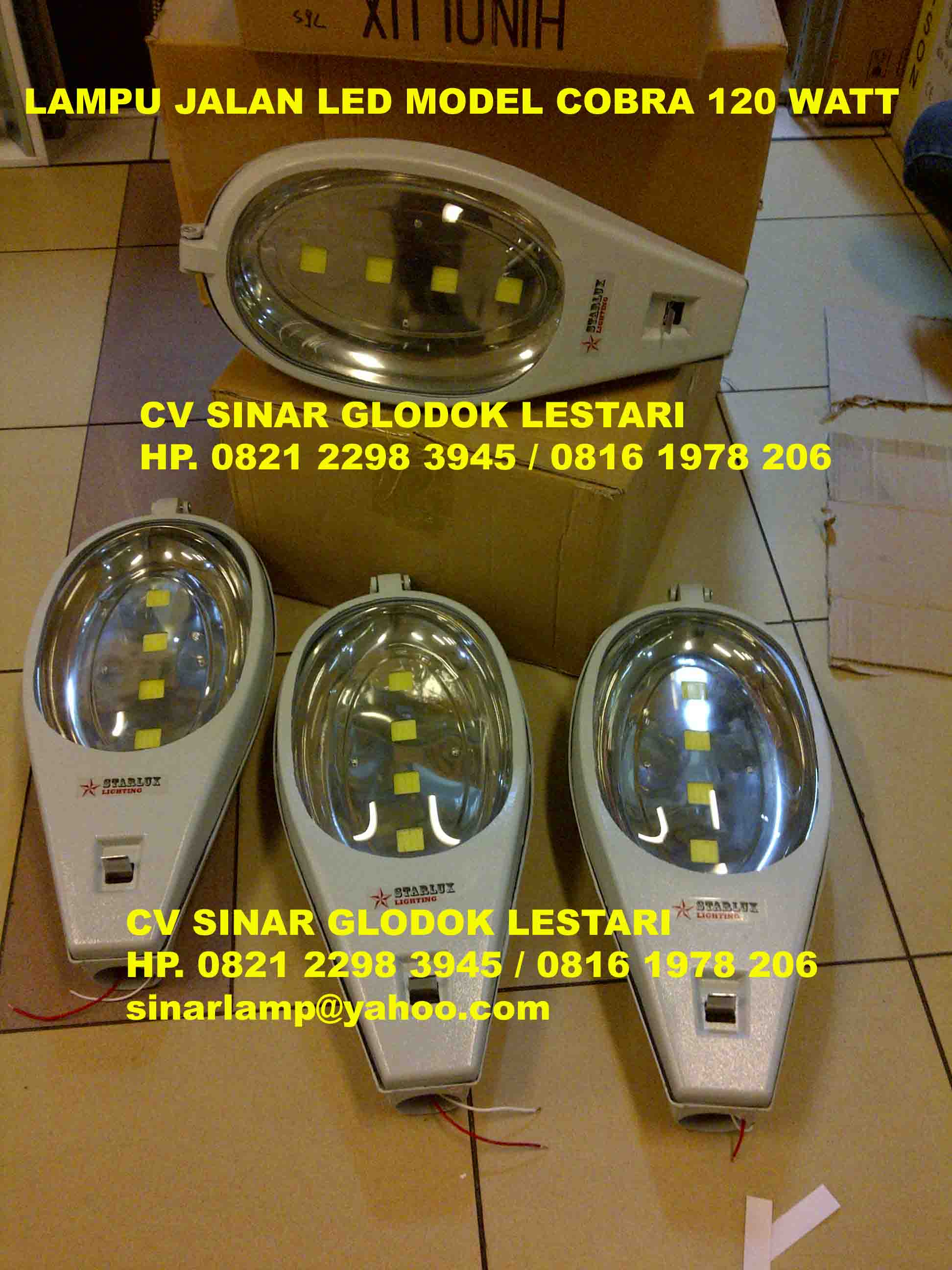 Lampu Jalan LED : Lampu Jalan LED Cobra 120 Watt merk STARLUX