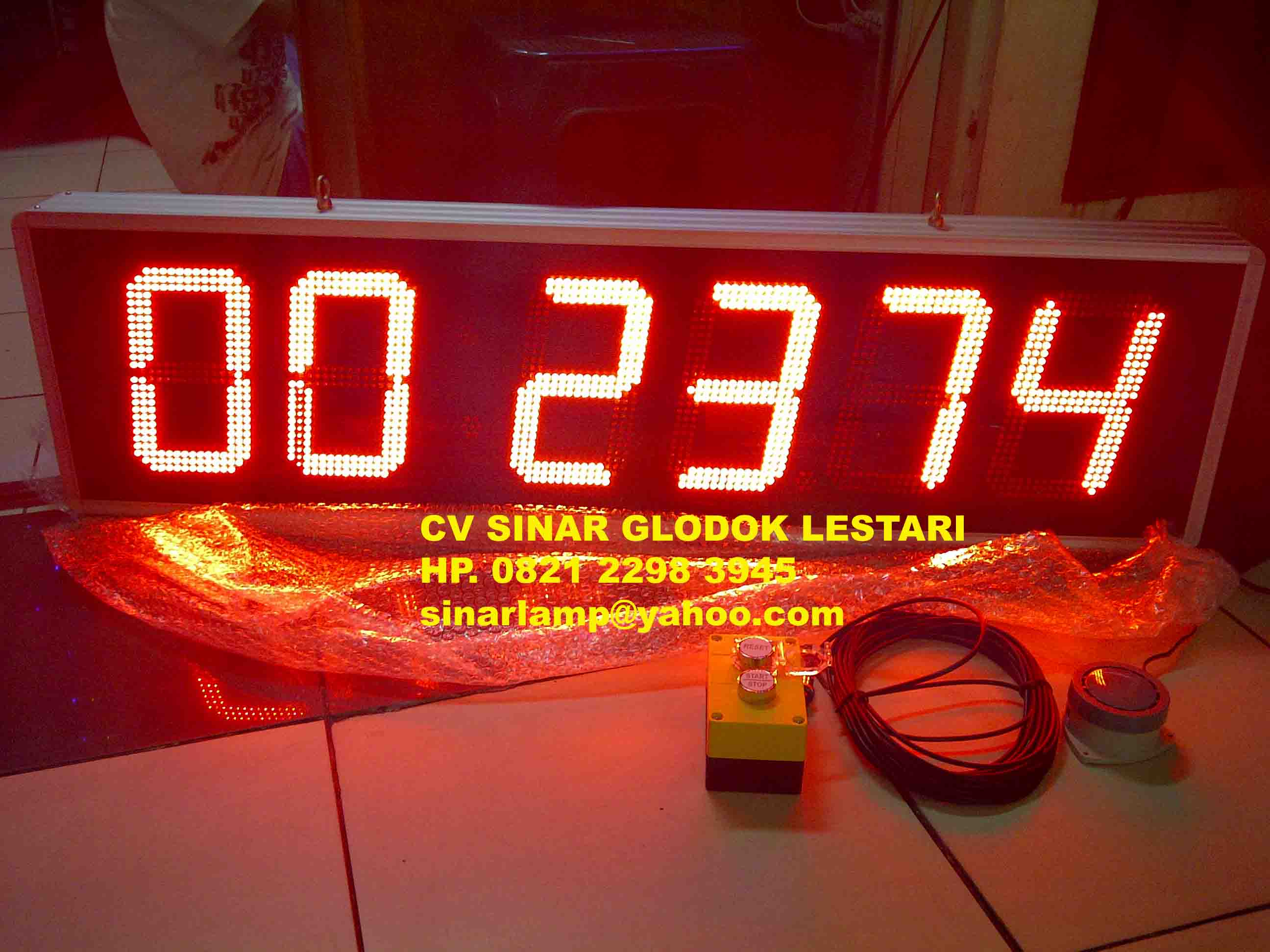 Lampu LED Stopwatch Timer UP