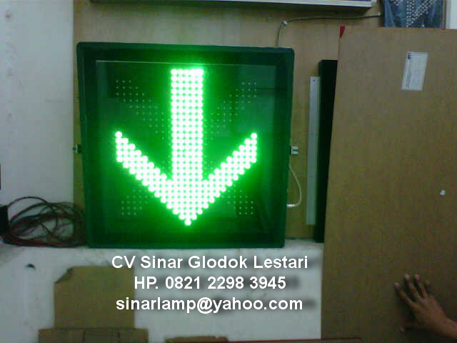 Lampu Sign Gate Tanda Gerbang Pintu Toll atau Gerbang Pintu Parkir